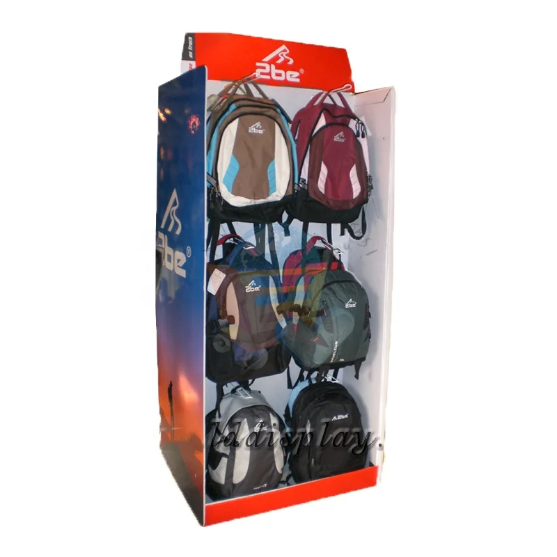 Good Quality Customized School Bag Display Stand Hook Display Stand ...