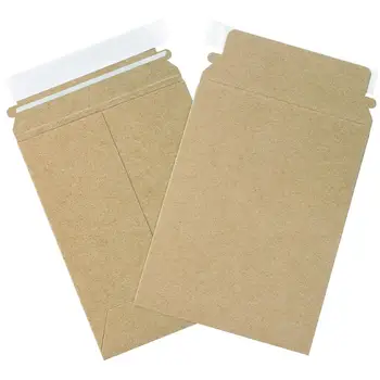 Kraft Rigid Photo Maliers Custom Envelope Flat Mailer With Pull Tab ...