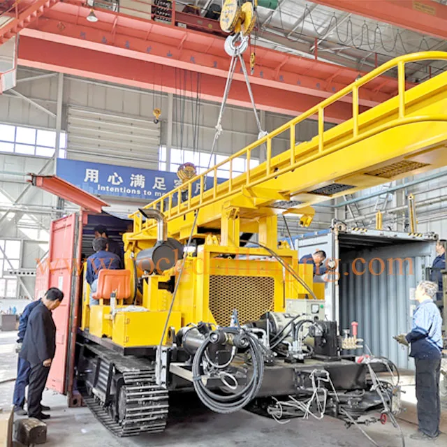 400m Crawler Mounted Diesel Engine Driven Borehole Drilling Rig Machine ...