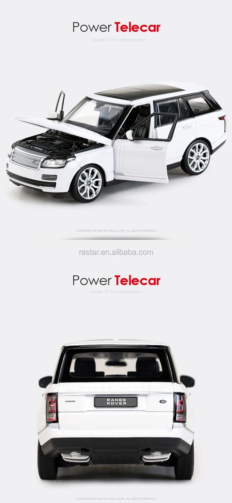 Rastar Cars Model Collectible Range Rover Vehicle Diecast