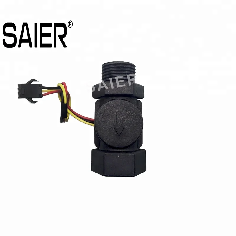 Factory Direct G1/2" Plastic Water Flow Sensor Hall Effect 1-30L/min ...