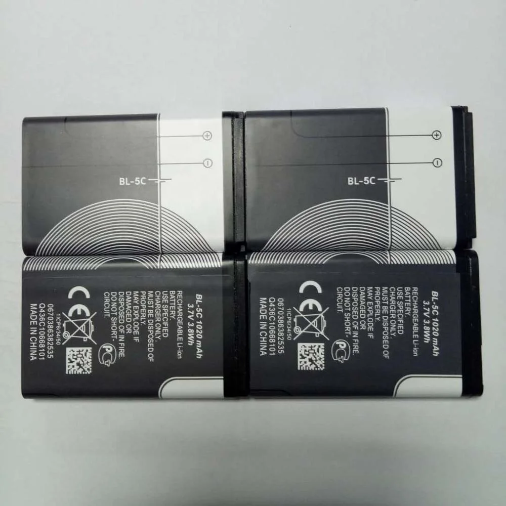 Rechargeable BL-5C Li-ion Battery 3.7V for Mobile Phones & Mini ...