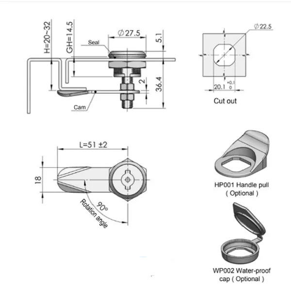 Bt2040 Ms721 Screw Tubular Mini Metal Buckle Furniture Connector Hook ...