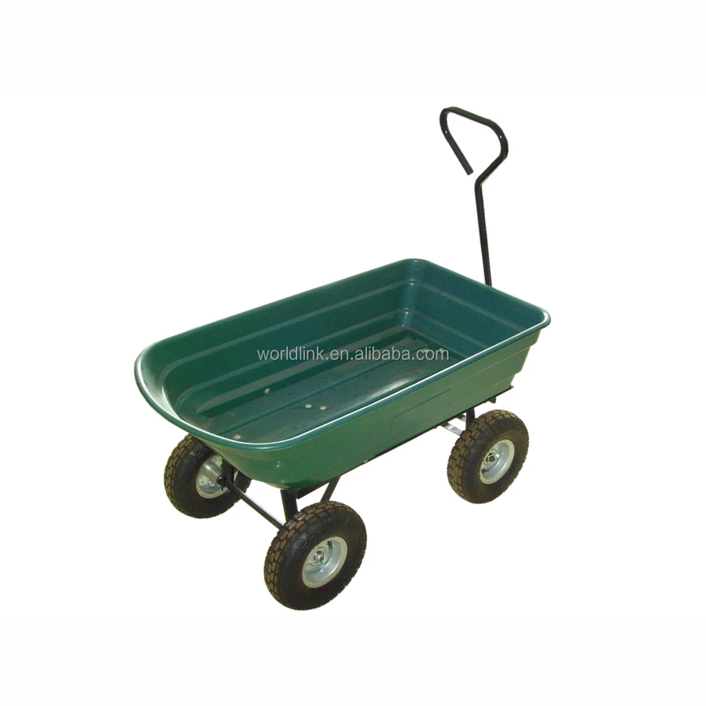 4 Wheels Plastic Garden Hand Push Yard Cart| Alibaba.com
