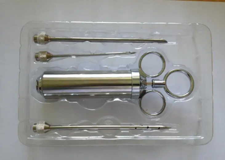 Heavy Duty Meat Injector 304 Stainless Steel - Seasoning Injector ...