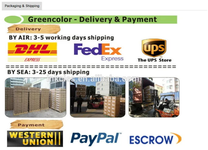 1000ML Greencolor Ink for Epson Workforce WF C8690/C8190