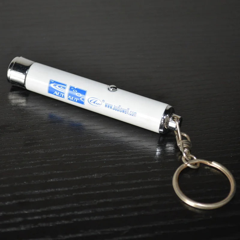 Customized Logo LED Projector Flashlight Keyring Company Advertising ...
