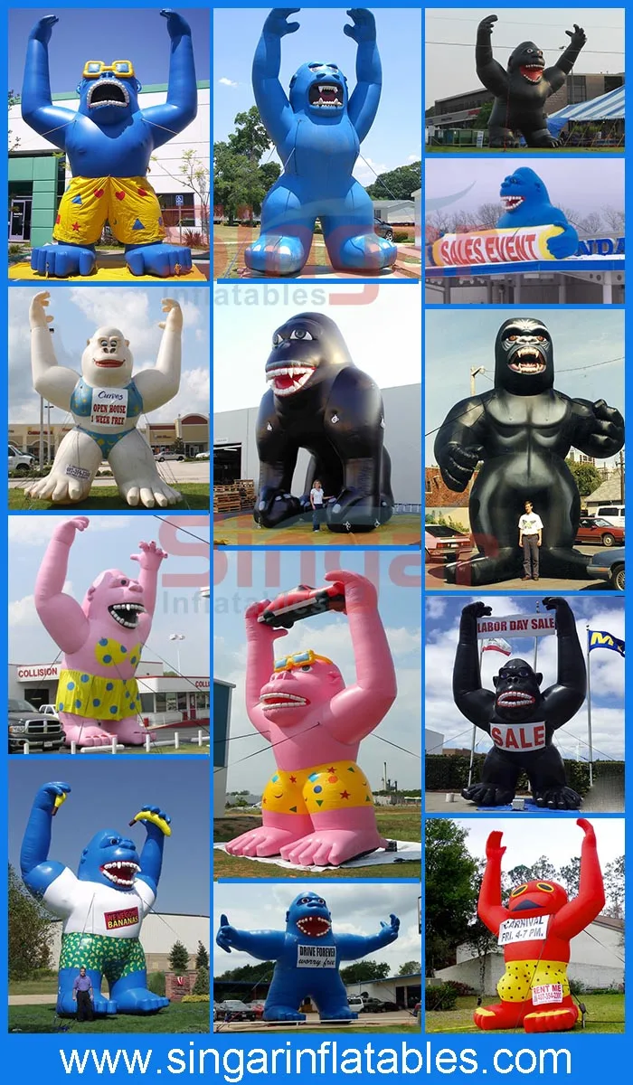 Custom Inflatable Animal - Inflatable Gorilla by SINGAR