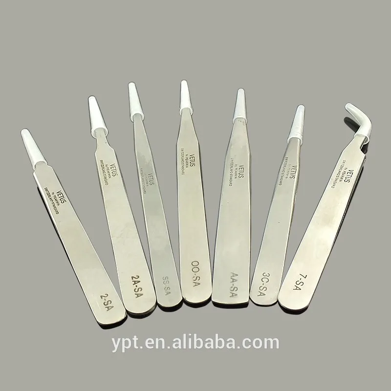 5-SA Eyelash Extension Antistatic Tweezers/ESD Tweezers for Mobile Repair Tool/ESD Stainless ...