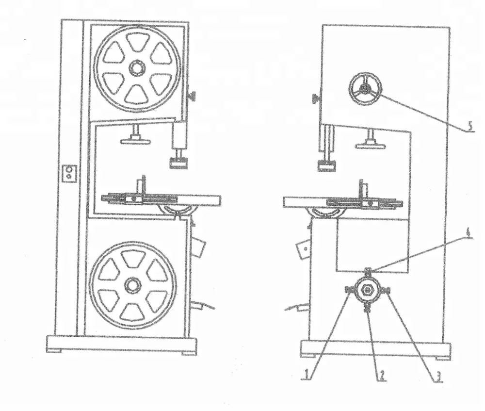 Band Saw Machine Drawing