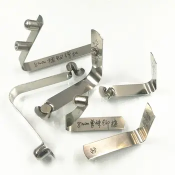 Custom Stamping Flat Steel Push Button Metal V Shape Pin U Spring Clip ...