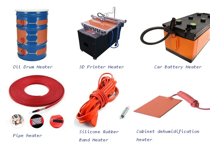 Silicone Rubber Heater 12v Engine Preheater Electric Heated For Pizza ...