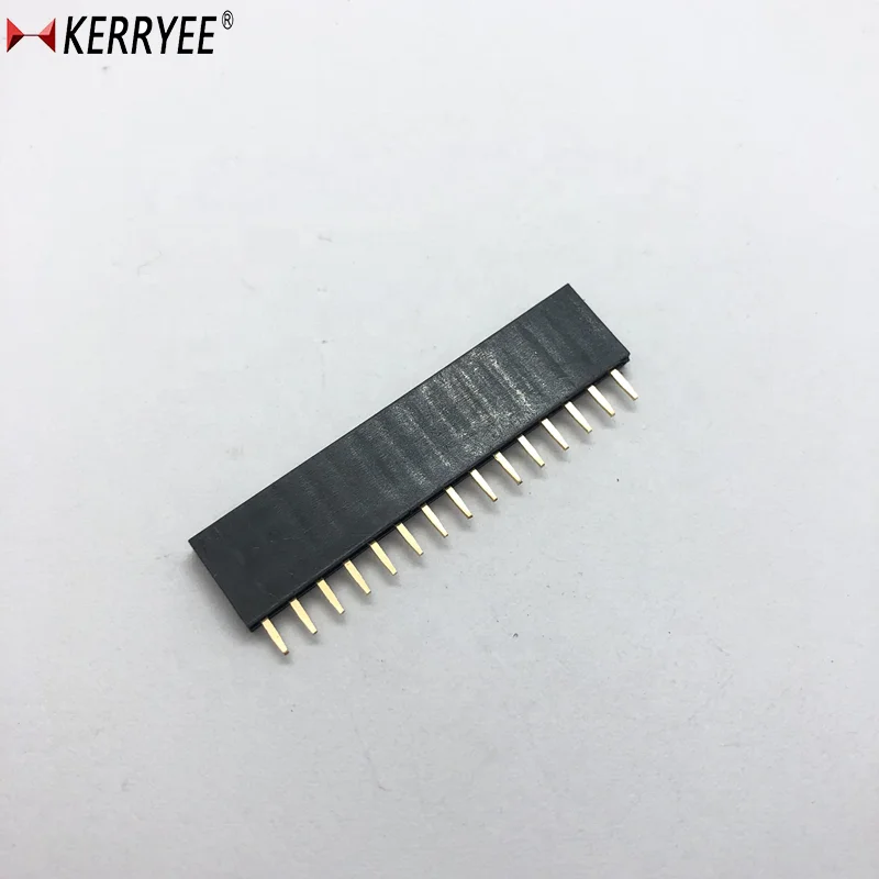 Gold Flash 2.54mm 15p Female Male Pin Header Connector - Buy Female ...