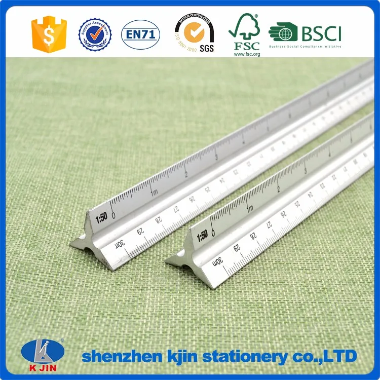 Custom Design 30cm Stainless Steel Architectural Ruler