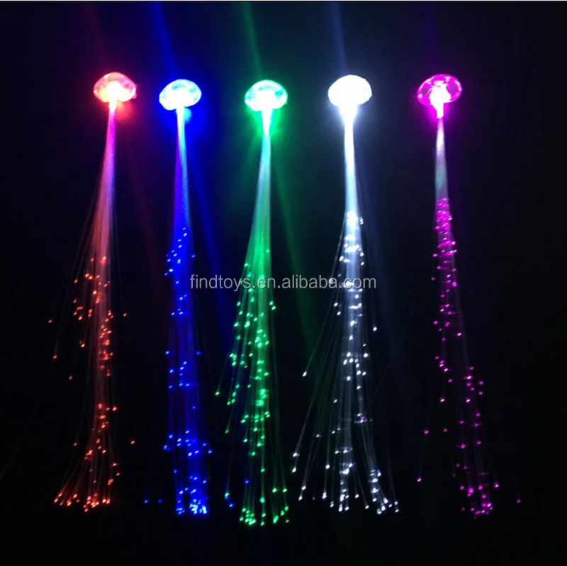 High Quality Fiber Optic Led Luminous Braid Led Lighted Up Hair Braid ...