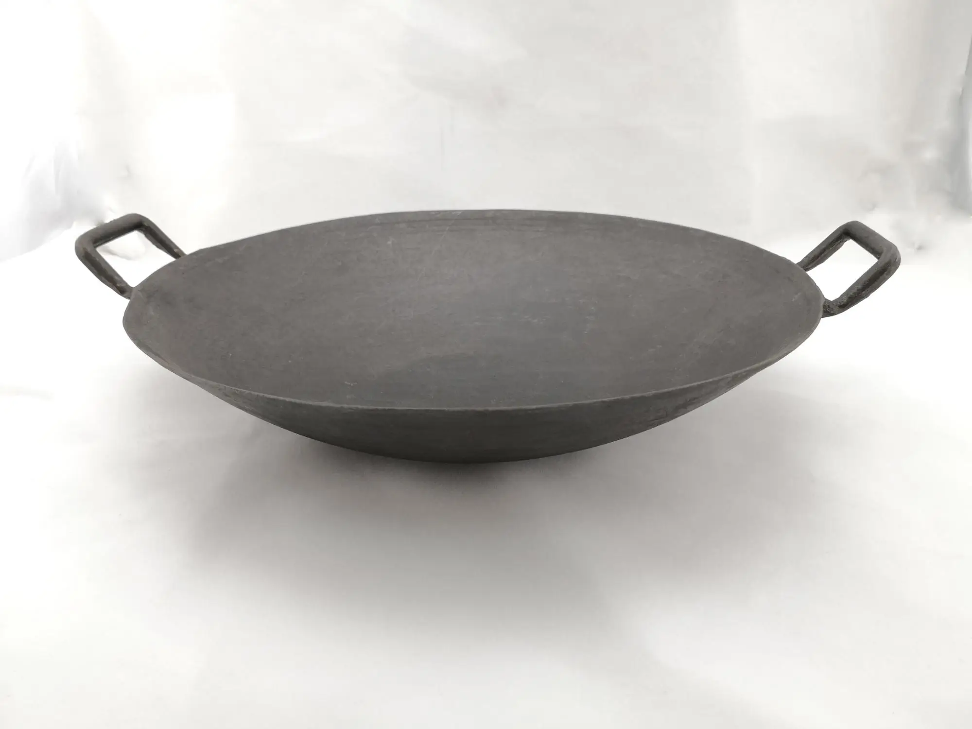 Cast Iron Wok with Double Handle - Perfect for Chinese Cooking