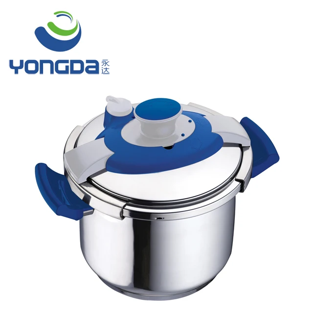 Dual-Clamp 304 SS Stainless Steel Pressure Cooker Rotates to Open and ...