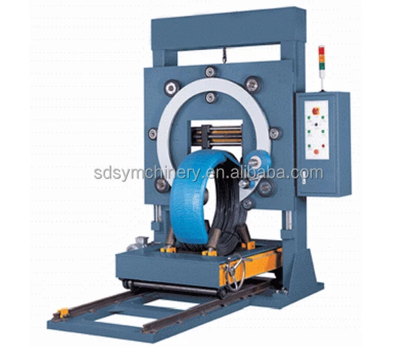 Automatic Tire / Cable / Roll / Coil Vertical Wrapping Machine - Buy ...