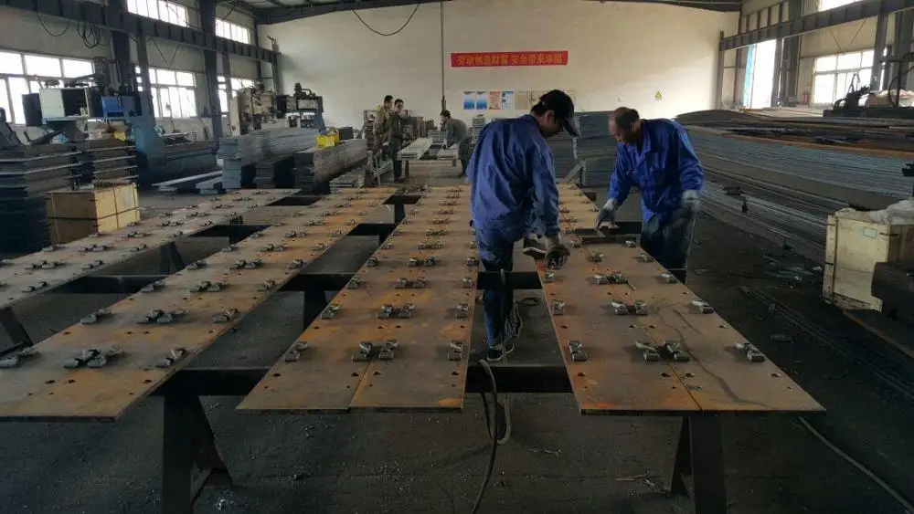 Q355B Q235B Steel Sole Plates for Crane Rail Installation