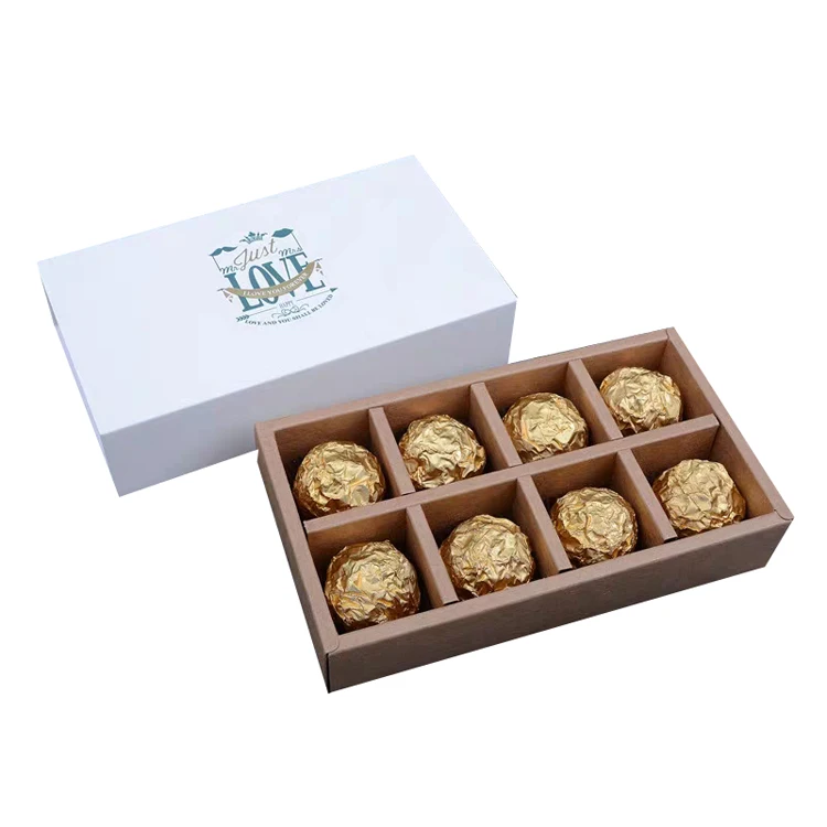 Customized Recyclable Rigid Chocolate Packaging Drawer Box Candy Boxes ...