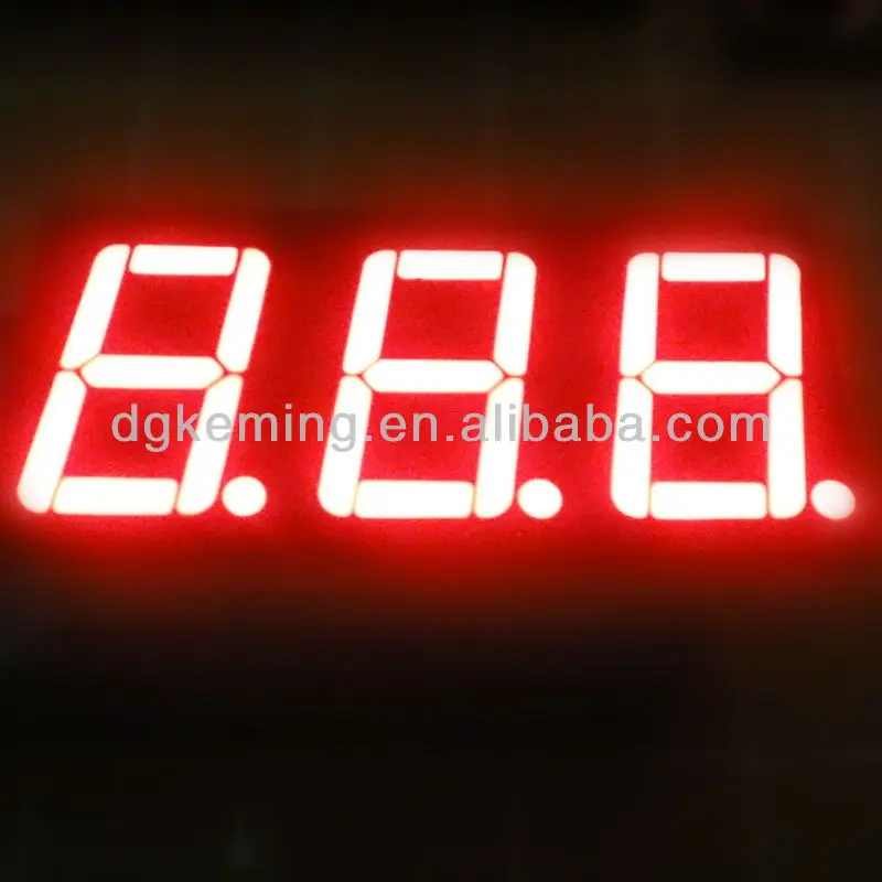 Triple Digit 7 Segment White Led Display 3 Digit 0.56 Inch 7 Segment ...