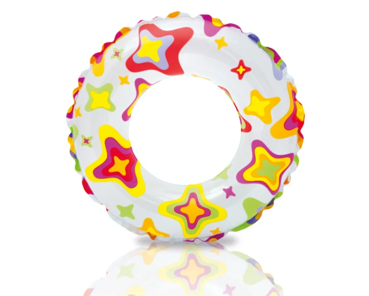 Intex 59230 Colorful Inflatable Swim Ring for Kids