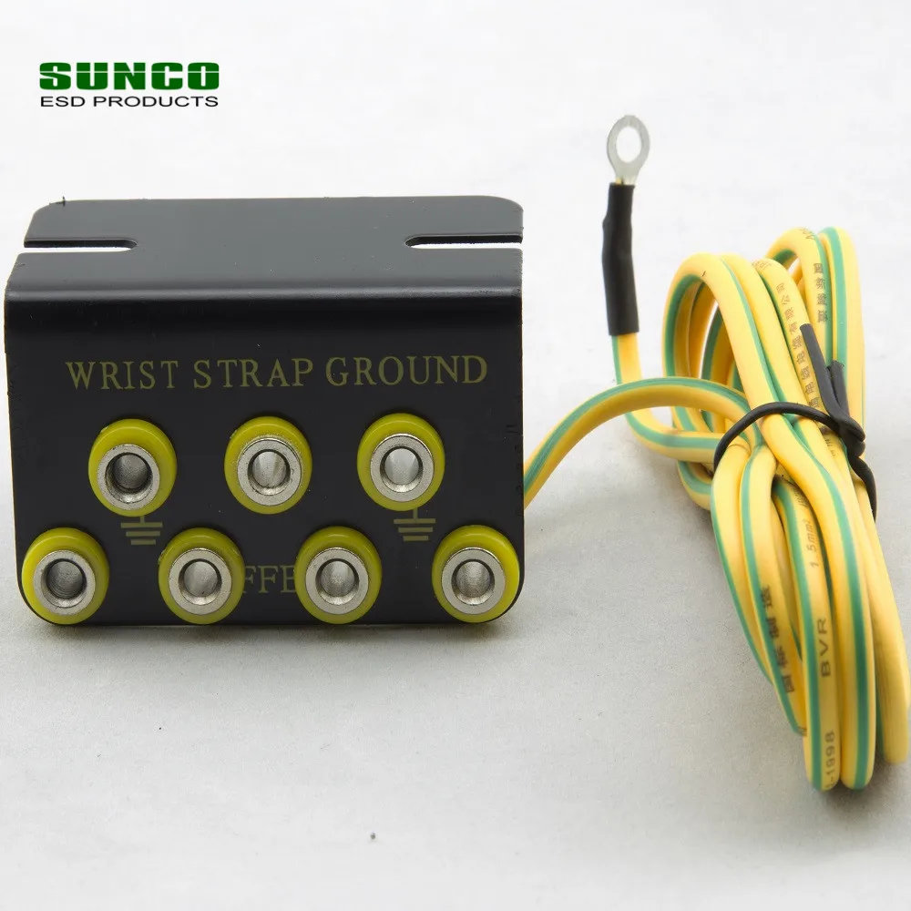 Esd Grounding Socket With 4mm And 10mm Snaps For Esd Wrist Straps - Buy ...