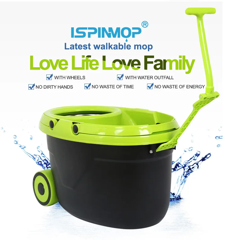 Ispin Mop Innovative 360 Easy Mop Set As Seen On Television - Buy 360 ...