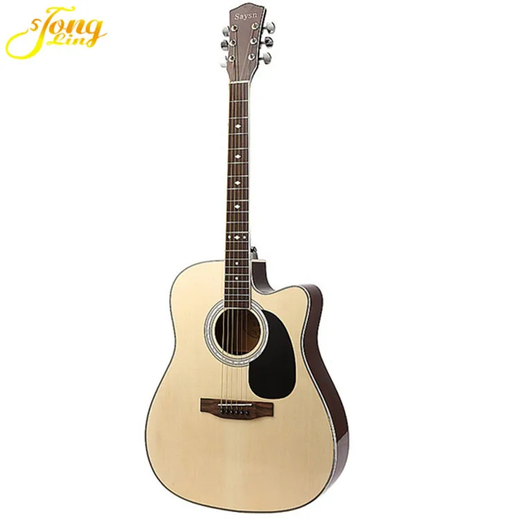 The Quality Cheap Handmade Solid Wood Acoustic Guitar Sales in china ...