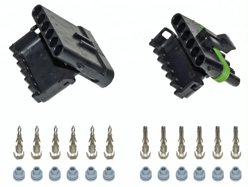 Auto Pa66 Auto Waterdicht Mannelijk Vrouwelijk 6 Pins Weerpakket Serie ...