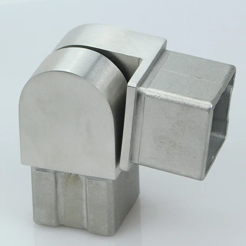 sus 304 Stainless steel handrail elbow rectangle 90 degree square ...