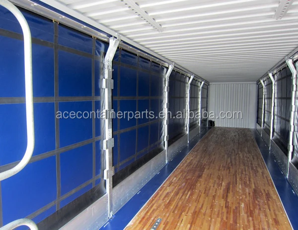 New High Cube 40ft Shipping Container with PVC Curtain Side Door for Sale