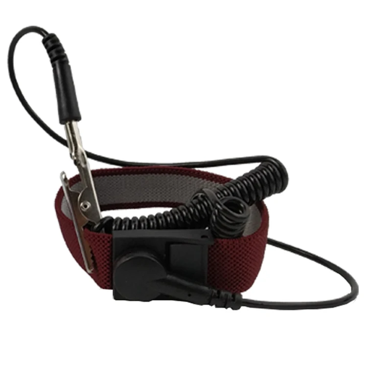 JEJOR NEW PVC/PU Yellow Earthing Grounding Wristband Hand Electrostatic ...