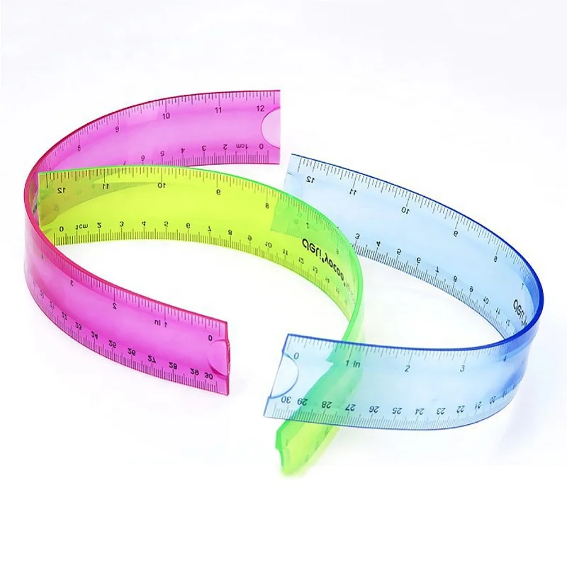 Promotional Customized Soft Pvc Flexible Rulers Your Logo Small Ruler 7 ...