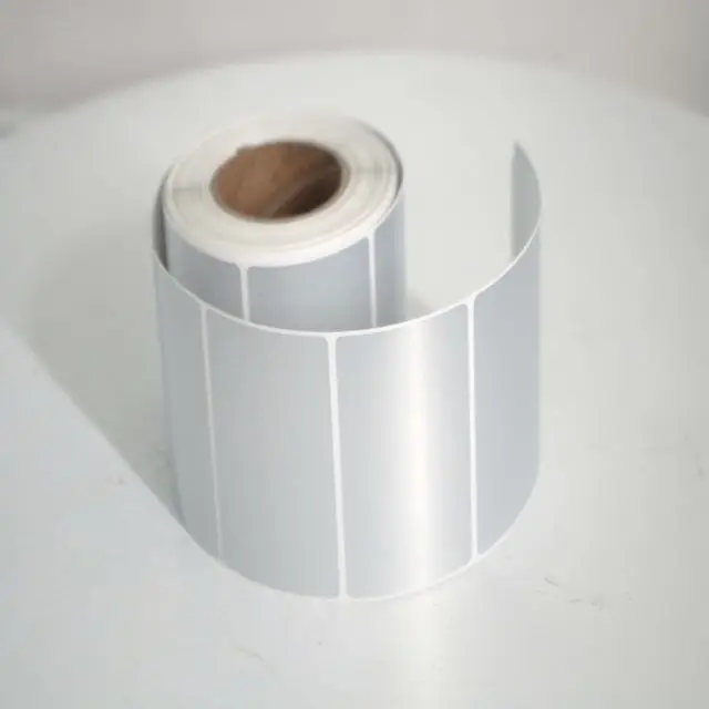 Custom Matte Silver Barcode Sticker Labels Water Proof Adhesive ...