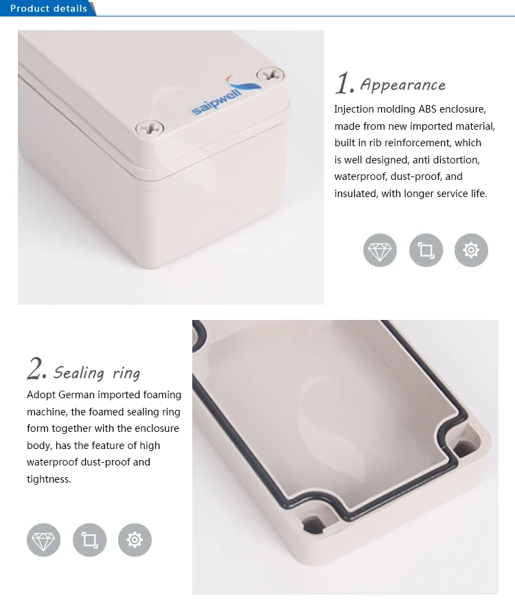 Saipwell Ip66 Abs Injection Enclosure Waterproof Box For Communication