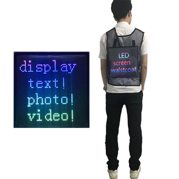 Programmable Flexible Led Display Led Vest Advertising Wearable Sign ...