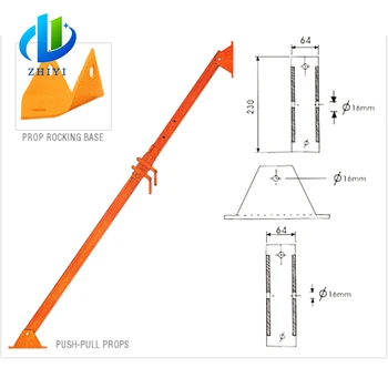 Wholesale Cheap Bracing Formwork Push Pull Aluminium Propping Jack - Buy Prop Jack,Aluminium ...