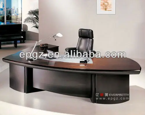 Luxury Modern Wooden Boss Office Table Design - Everpretty