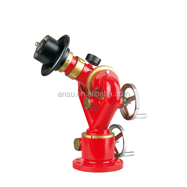 Fixed Fire Monitor Fire Fighting Manual Control Mobile 360 Degree Water ...