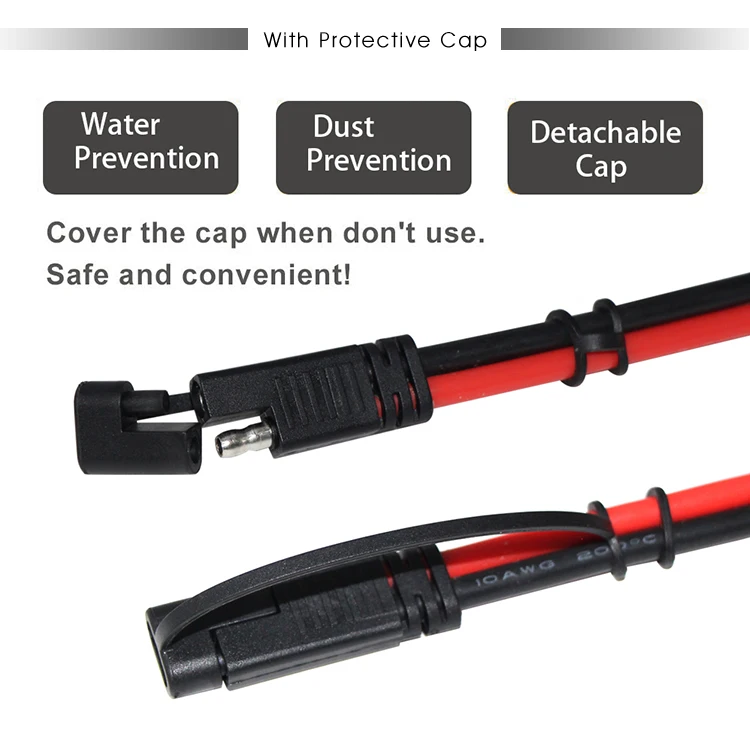 Sae Connector Extension Cable With Fuse Plug Sae Power Cord 16awg Sae ...