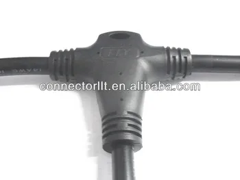 Waterproof T Connector 3-way Wire Splitter - Buy Straight Molded 3-way ...