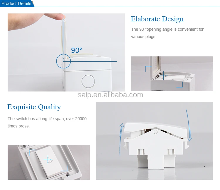 Saipwell/saip Electrical Ip55 Push Button Door Bell Waterproof Switch ...