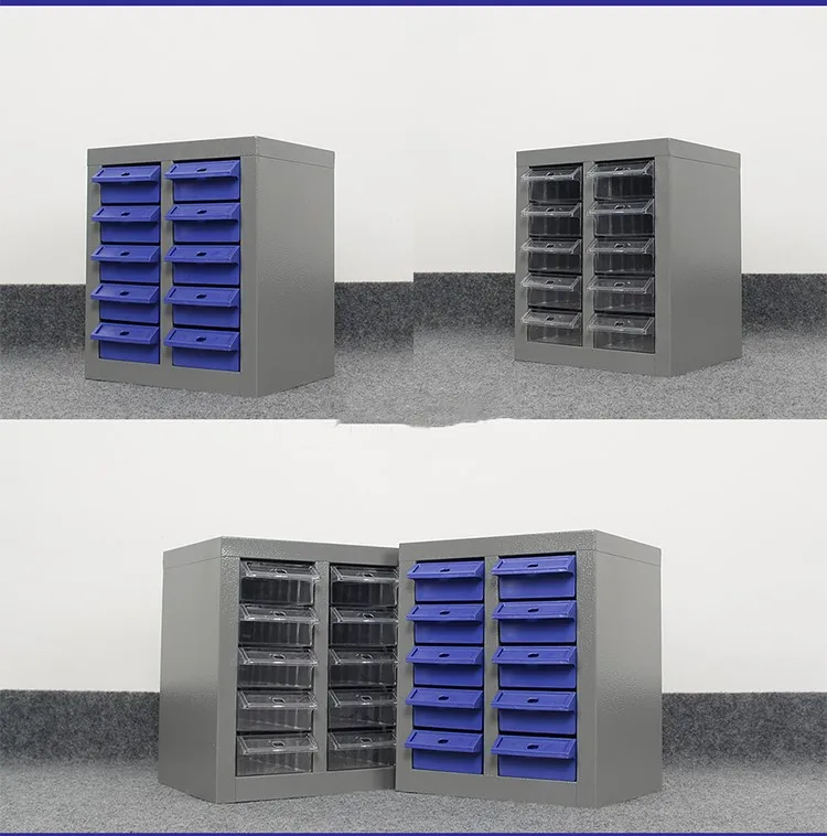 Metal Spare Parts Cabinet Tool Storage Cabinet Plastic Adjustable 10 ...