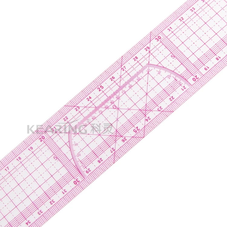 Kearing Flexible Plastic Pattern Making Grading Ruler Metric 50cm ...