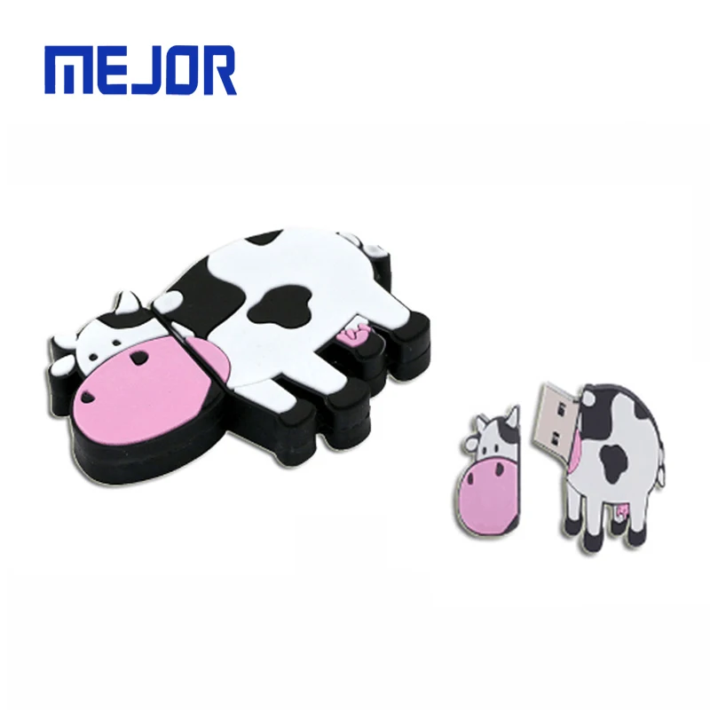 PVC cattle Pen drive 8G Cartoon milch cow ABS design 4GB flash disk 2.0 ...