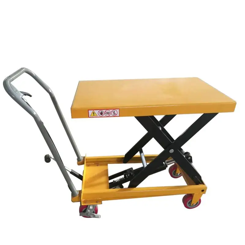 Foot Pump Operated Mobile Lift Table - Hydraulic Scissor