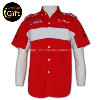 Auto Racing Crew Clothing Custom Designs Motorcycle Uniform Crew Shirt ...