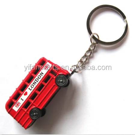 London Bus Keychain,British Red Bus Keychain,double-decker Bus Key Ring ...