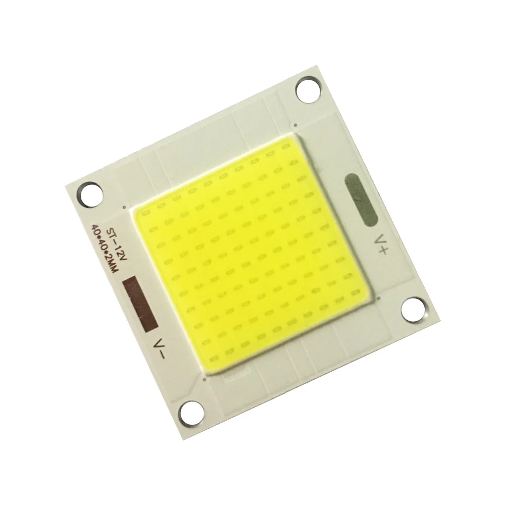 40*40mm Cob Chip 12v 50w Led Chip 6000k White Color Used In Flood Light ...